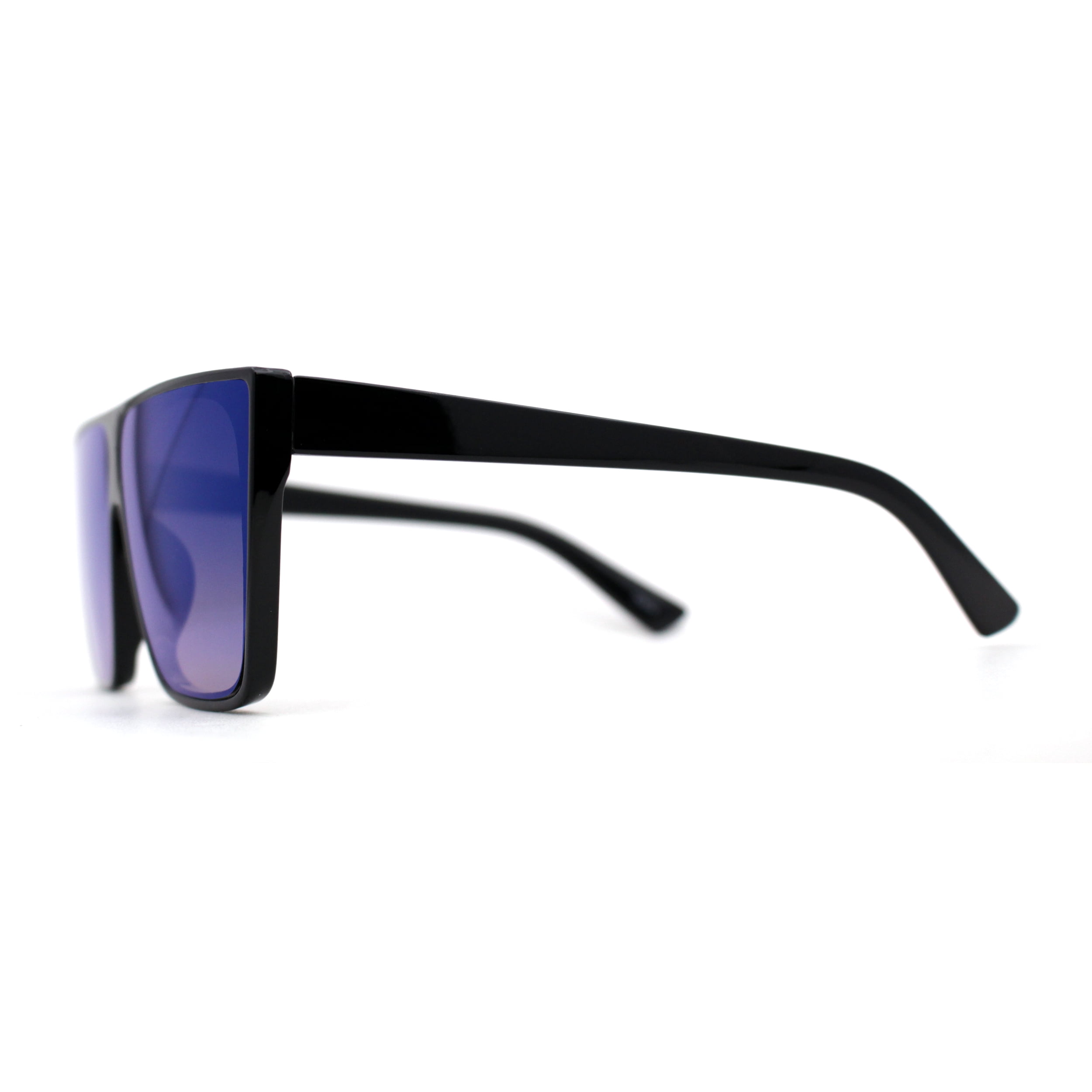 Inset Lens Square Flat Top Plastic High Temple Sunglasses Inset Lens Square Flat Top Plastic High Temple Sunglasses