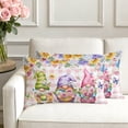 Cute Gnomes Pillow Covers Set of 2, Watercolor Country Spring Colorful ...