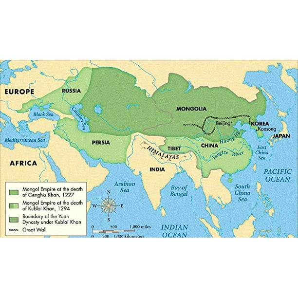 Iconic Arts Laminated 22x13 Poster: Genghis Khan - Related Keywords ...