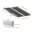 SKYSHALO Foldable Portable Wheelchair Ramp - Aluminum, 2 ft, 800 lbs ...