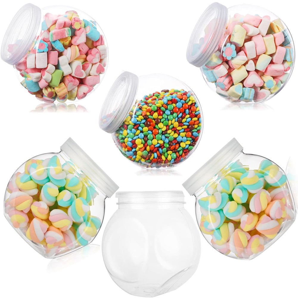 Click here for Sutengda 6 Pcs Candy Jars With Lids Plastic Cookie... prices