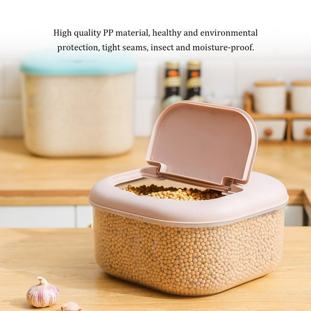 freestylehome Household Food Storage Box with Lid Dustproof Transparent ...