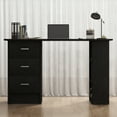 NAIYUFA Dressing table,Writing Desk Wood Computer Desks with 3 drawers ...