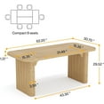 Tribesigns 5 ft Conference Table, Modern Rectangular Meeting Seminar ...