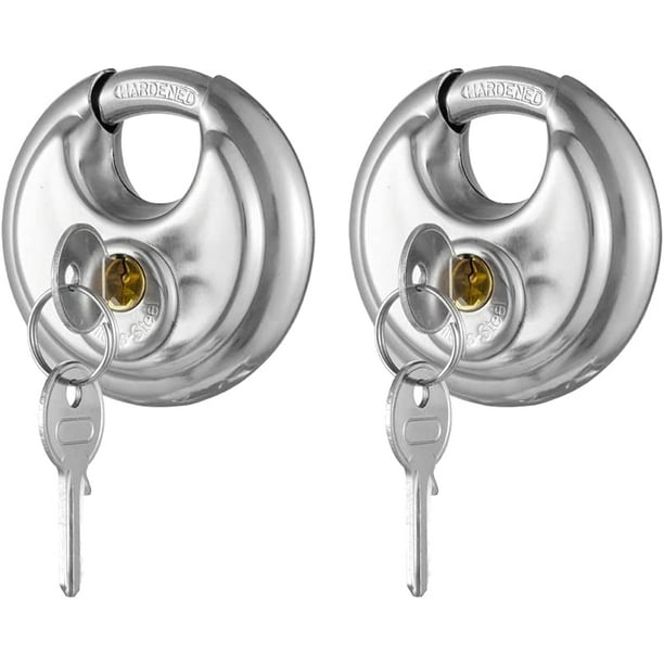 Jinsinto Keyed identical disc padlock, stainless steel storage unit ...