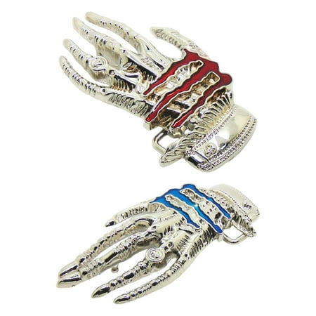 2 Pieces Antique Skeleton Hand Belt Buckle Rock Knight Jeans ...