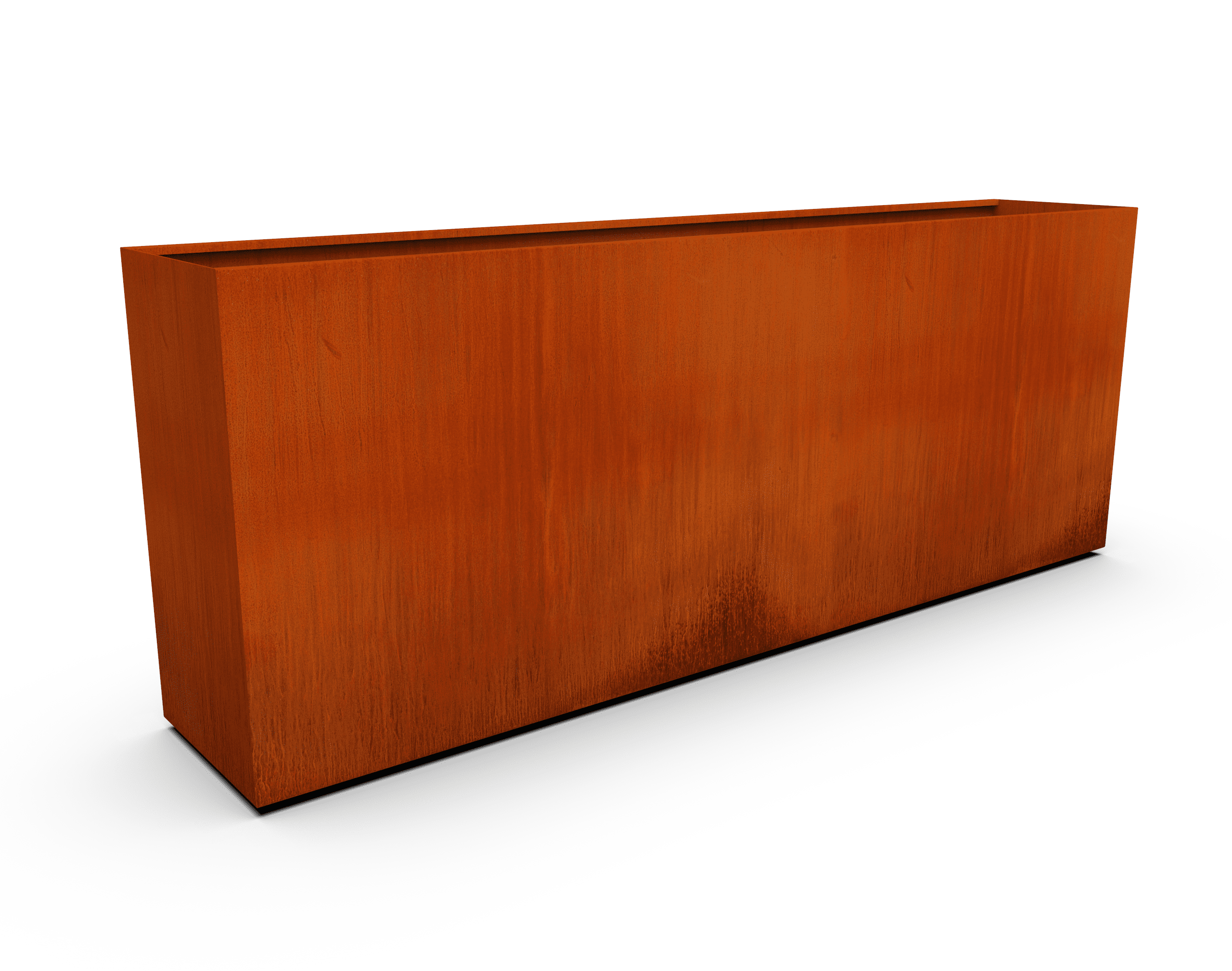 PLANTERCRAFT Corten Steel metal planter box, Rectangular sizes, Modern ...