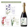 1 Set Coated Paper Adhesive Sticker Wine Bottle Adhesive Label ...