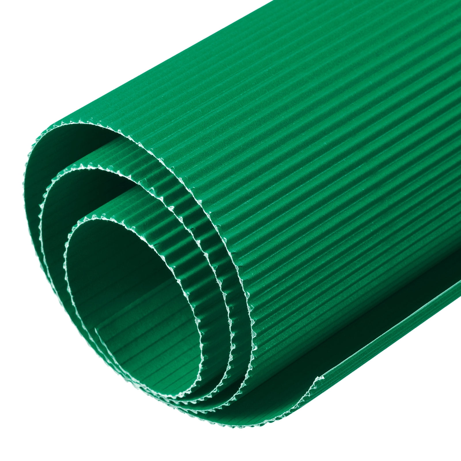 Green Corrugated Cardboard Roll