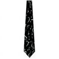 Black and White Music Notes Necktie Mens Tie - Walmart.com