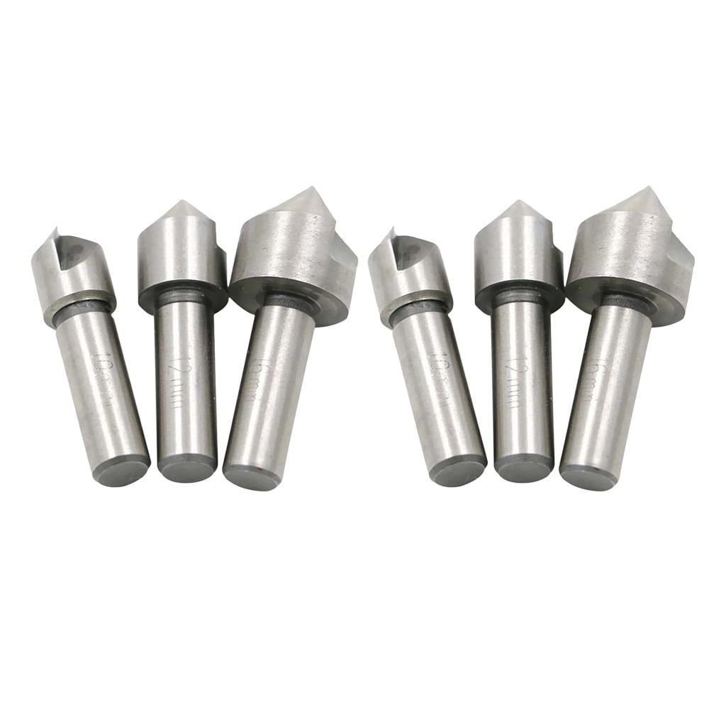 6pcs HSS Biselado De Broca De Dispositivo De Fresado 90 degree Conjunto ...