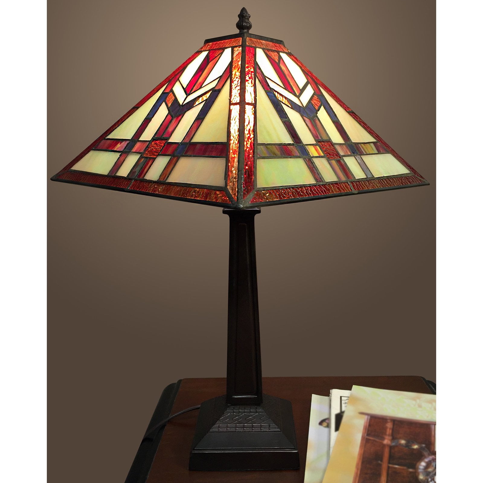 Savannah 1-light Tiffany-style 12-inch Table Lamp - Walmart.com