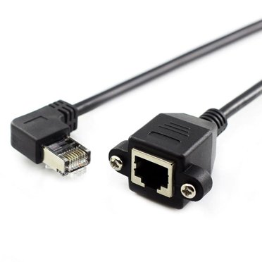 FVH Right Angled 90 Degree 8P8C FTP STP UTP Cat6 Male to Female Lan ...