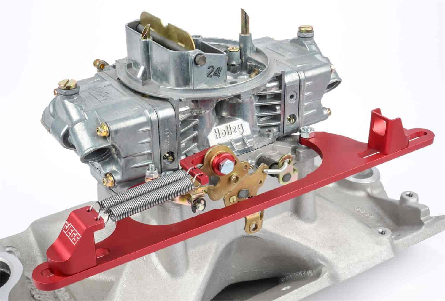 JEGS 151060 Throttle Bracket with Return Springs GM Style Cable Red ...