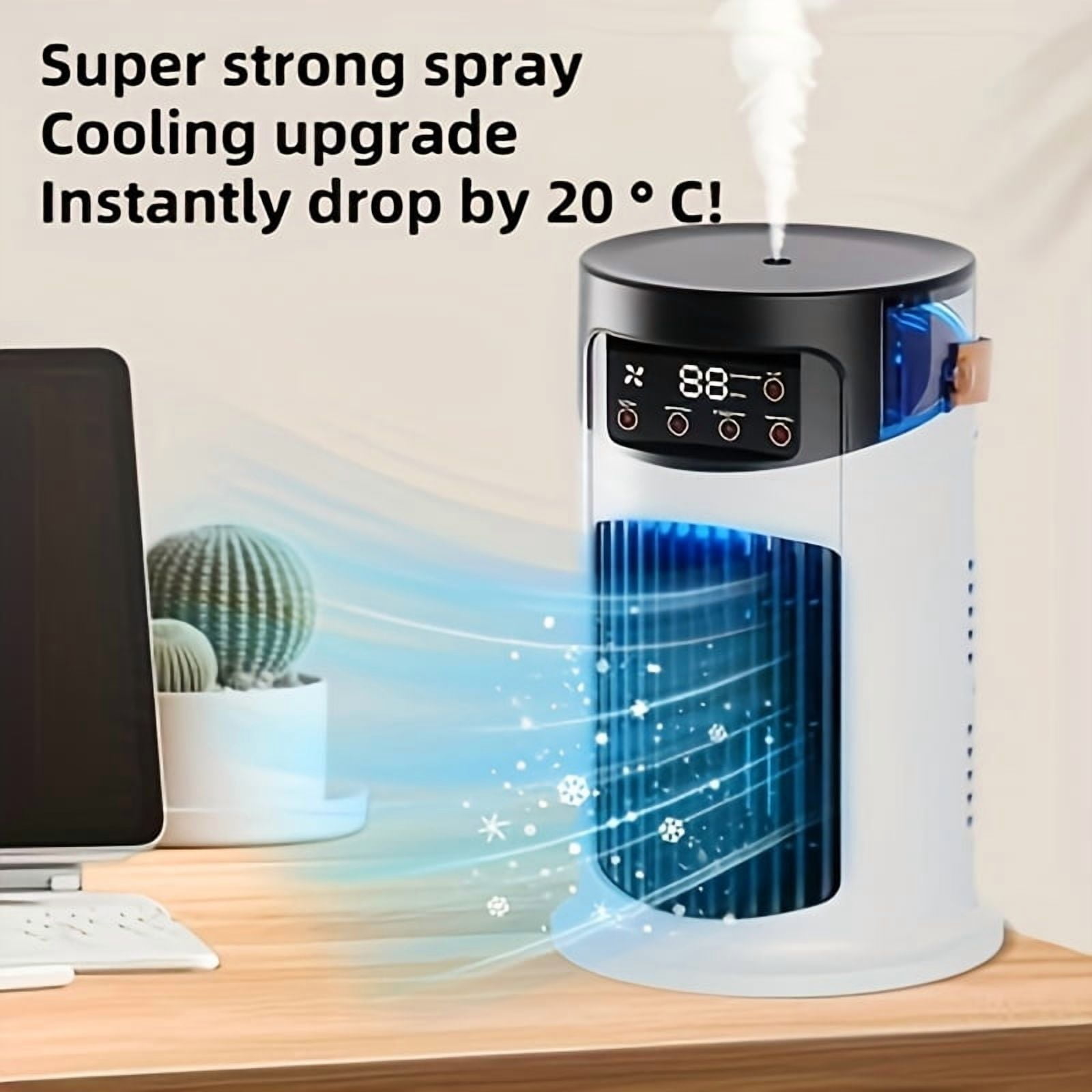 Click here for Unbranded Mini Humidifier Cooling Fan With 6-Speed... prices