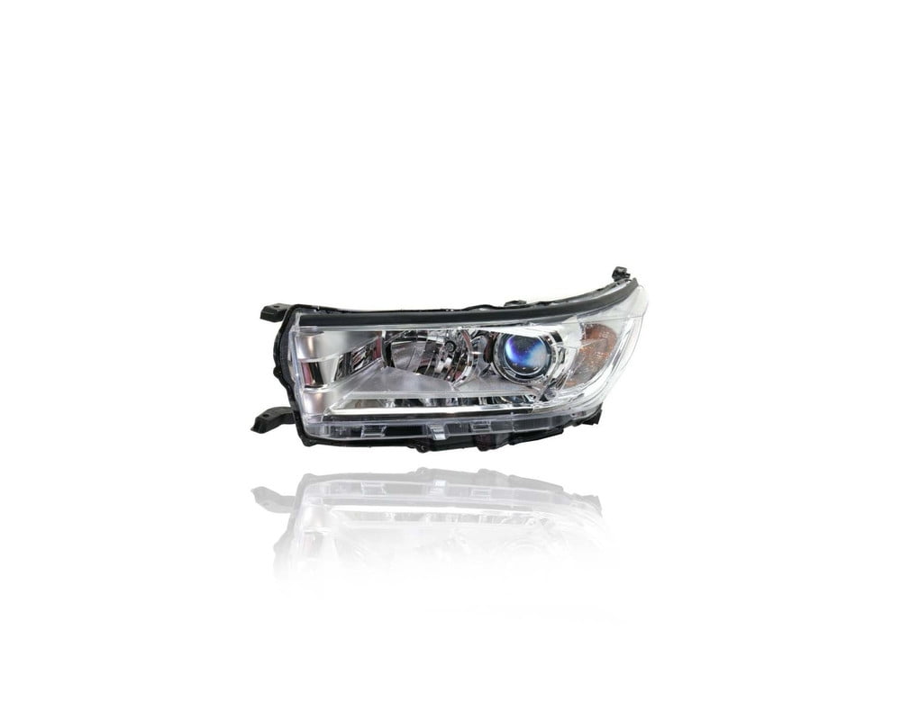 Headlight Assembly - Compatible/Replacement for '17-19 Toyota Highlander/Hybrid LE/LE Plus/XLE ...