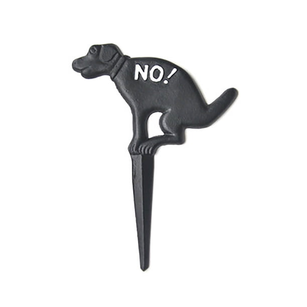 Arte Para Jardín Perro Para Jardín Cartel Con Código «No Poo ...
