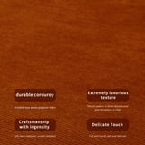 Large Size Orange red Light luxury sit/lie convertible compression sofa ...