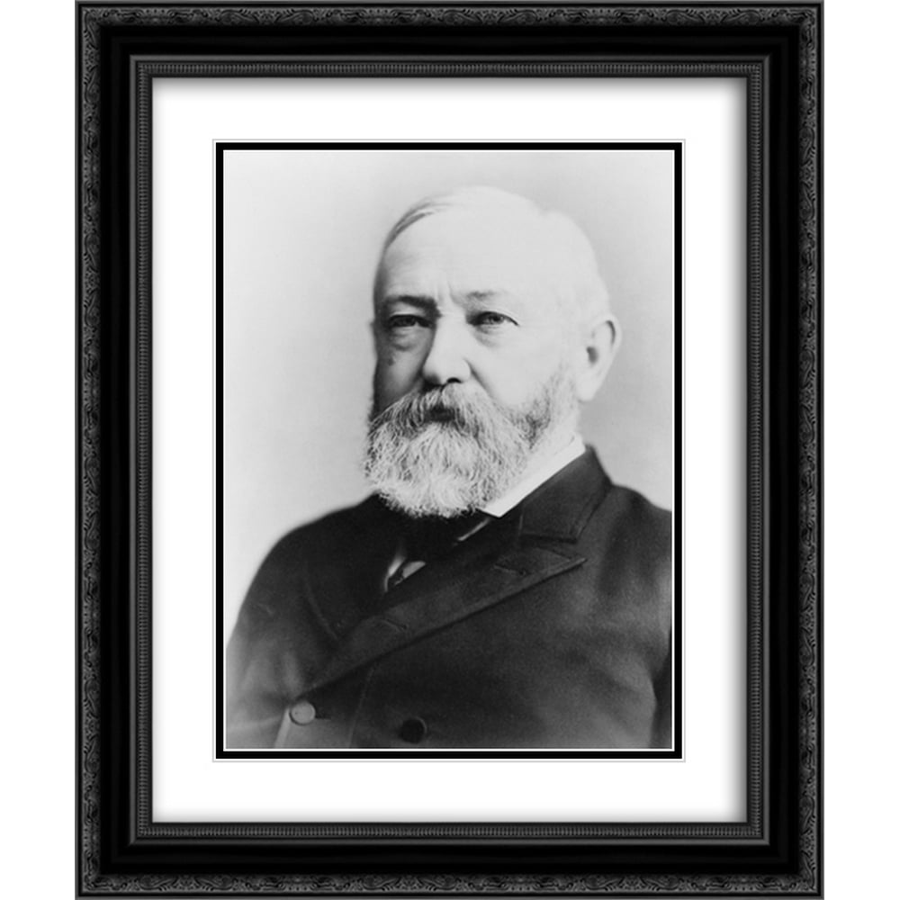 Benjamin Harrison, half-length portrait, seated, facing slightly left ...