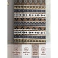 Brown Black Boho Sheer Curtains for Living Room Bedroom Vintage Tribal ...