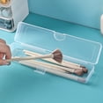 Clear Plastic Makeup Brush Storage Box Portable Transparent Organizer ...