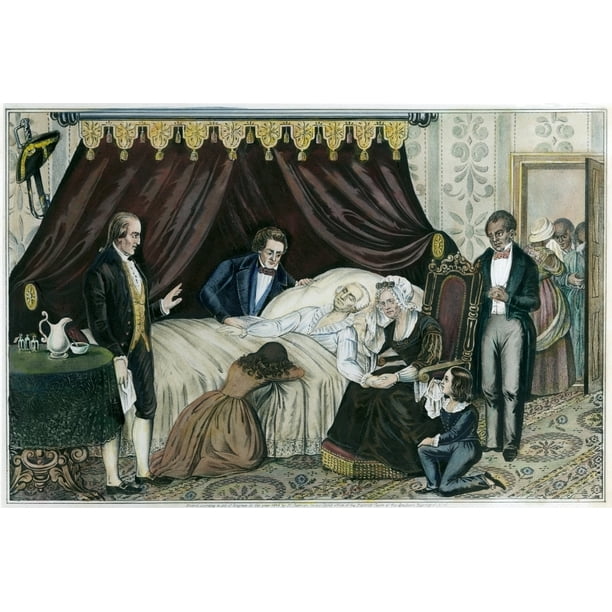 Death Of Washington 1799 Nthe Death Of George Washington On 14 December ...