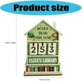 Simple Slide Design Wooden Book Counter Promoting Green Habits Use ...