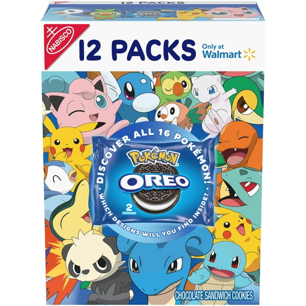 OREO Pokémon Themed Chocolate Sandwich Cookies, Limited Edition, 12 ...