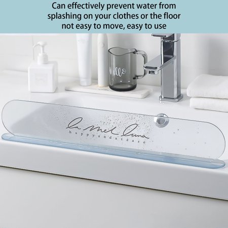 Onever Transparent Sink Splash-proof Baffle Rectangular Kitchen ...