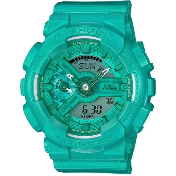 Casio - Casio Women's G-Shock S Vivid Color Green Watch GMAS110VC-3A ...