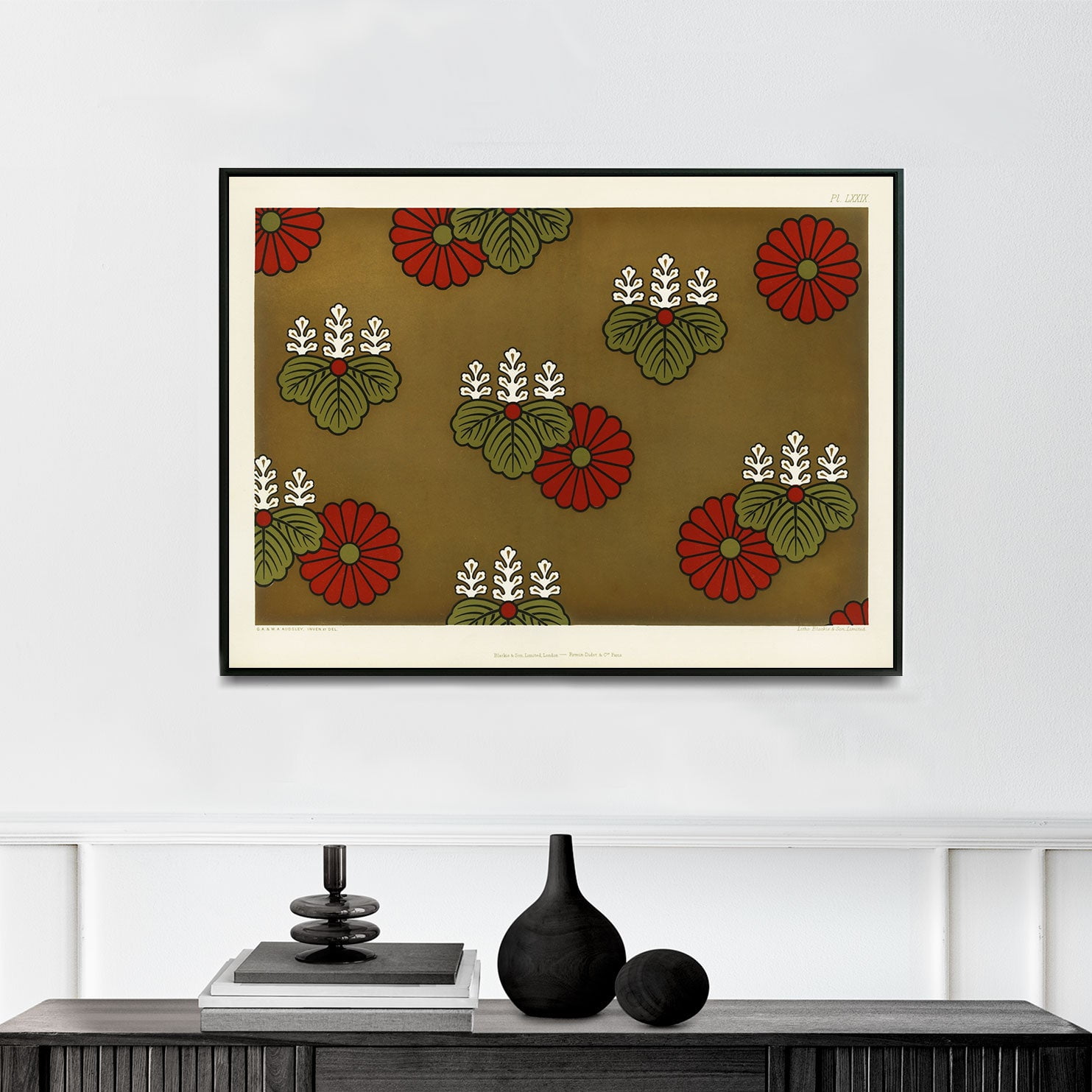 Floral Designs Japanese Imperial Crests Japanese Antique Pattern - 1892 ...