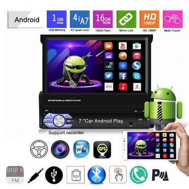 Universal 1 DIN 7 inch Touch Screen Car Stereo Apple Carplay Android ...