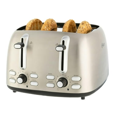 Unbranded TF684D50 Element Stainless Steel 4 Slice Toaster, toasts ...