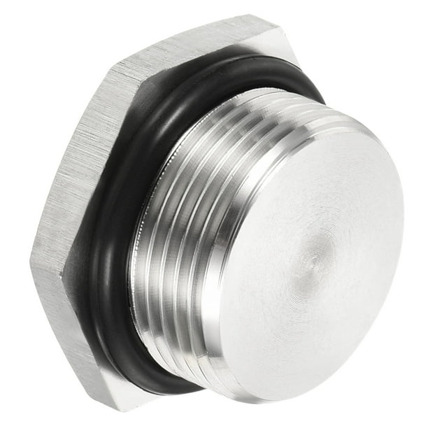 Uxcell M25x1.5 Male Plug Stainless Steel Thread Hex Head Socket Pipe ...