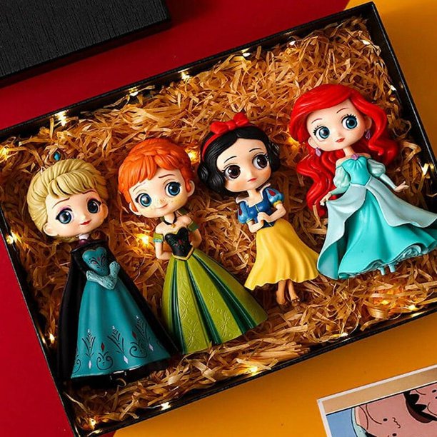 6 Styles Q Version 7.5CM Frozen Princess Aisha Anna Birthday Cake ...