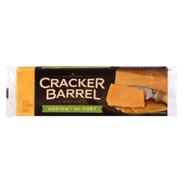 Cracker Barrel Medium Cheddar Cheese - Walmart.ca