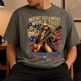 CLOTEX Mount Rushmore World Tour: America 250 Guitar Shirt, Founding ...