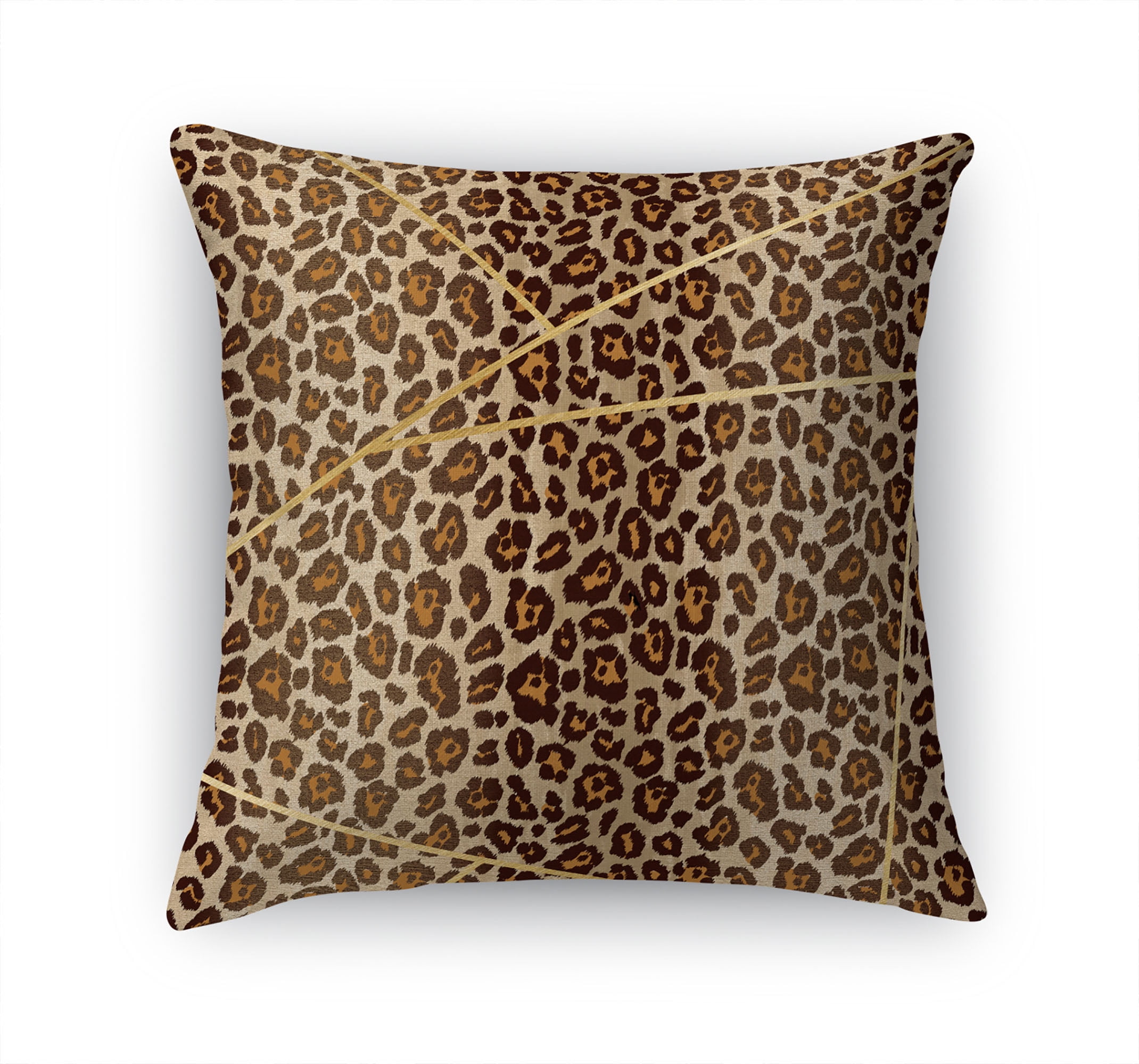 Geo Cheetah Brown Accent Pillow by Kavka Designs - Walmart.com