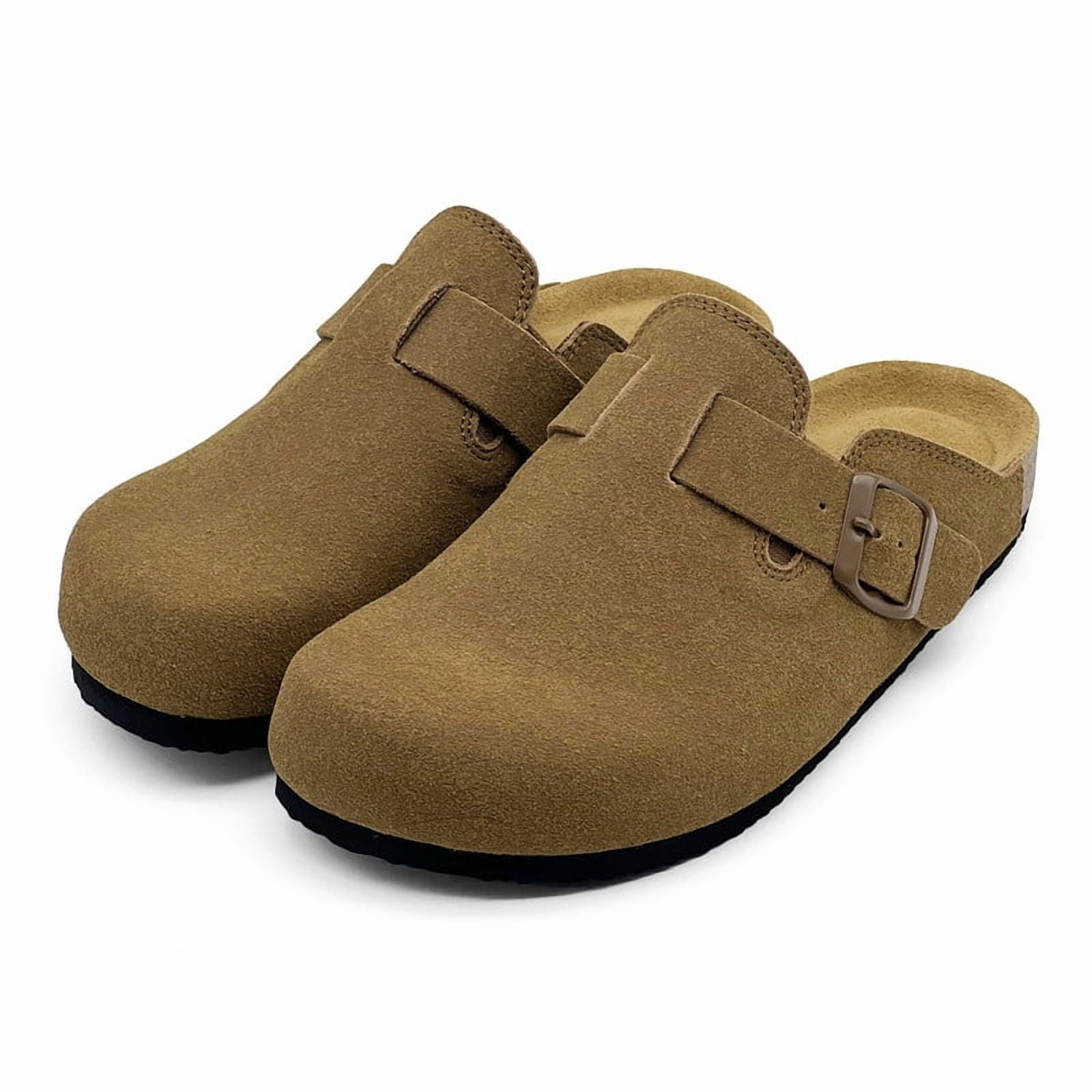 Click here for Rosyclo Adult Suede Clogs Cork Footbed Slippers Ar... prices