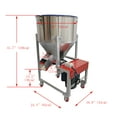 Vertical Stainless Steel Spiral Feed Mixer with Casters for Dry Grain ...