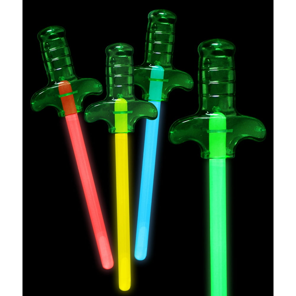 Fun Central O050 Glow Sword - Assorted Colors - 4 Count - Walmart.com ...