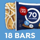 Fiber One 70 Calorie Soft-Baked Bars, Cinnamon Coffee Cake, 18 Ct ...