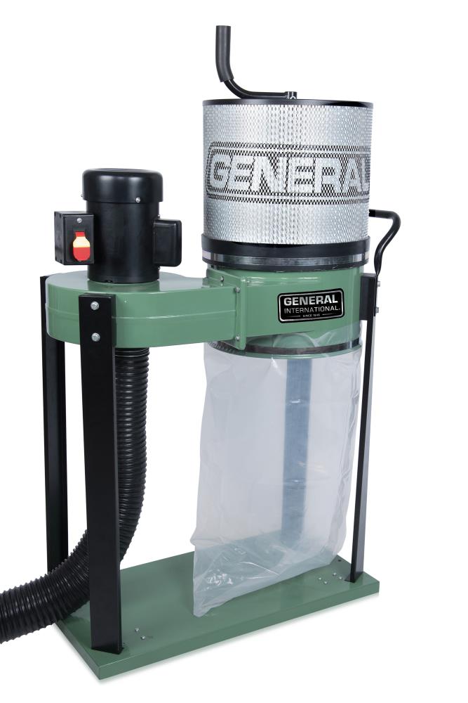 General International 1HP 7Amp Commercial Dust Collector with Canister ...