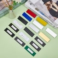 1box 18Pcs 9 Colors Plastic Brooch Blank Name Plate Mixed Color 24.5x74 ...