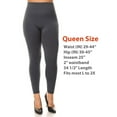 2 Pack Women Queen Size Warm Fleece Lined Full Length Leggings Plus ...
