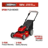 Snapper 58-Volt Cordless 21 in. 3-in-1 Push Lawn Mower (Battery ...