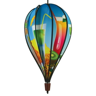 In The Breeze 0994 — Tie Dye Hot Air Balloon Spinner 25" x 14 ...