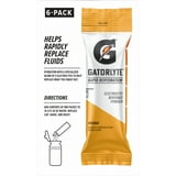 Gatorade Gatorlyte Rapid Rehydration Powder, Orange, 0.52 oz, 6 Pack ...