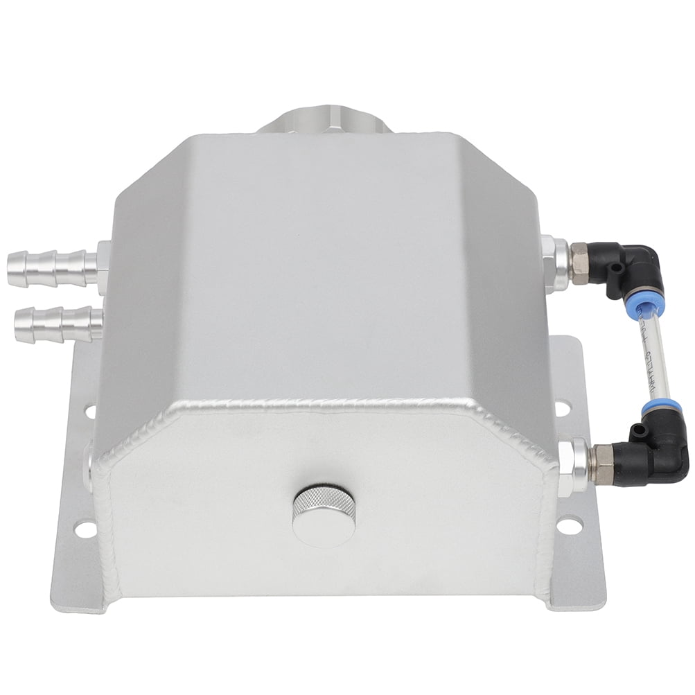 1L Universal Radiator Overflow Tank Bottle Catch Can Polished Stainless ...