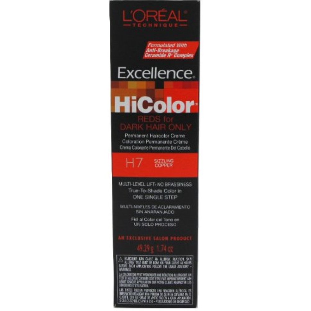 L'Oreal Excellence HiColor Sizzling Copper, 1.74 oz (Pack of 3 ...